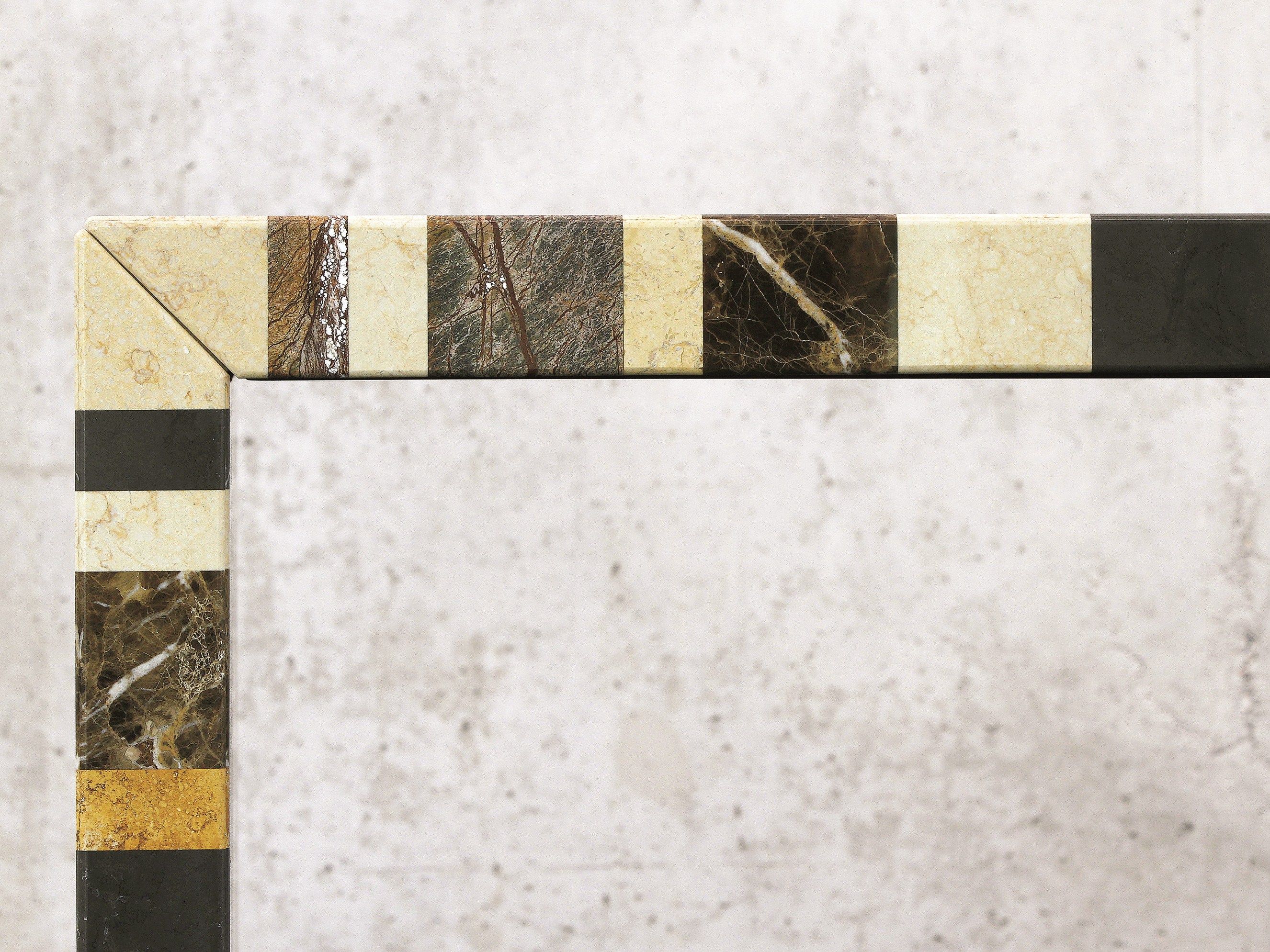 Rectangular stone table BARCODE By Draenert