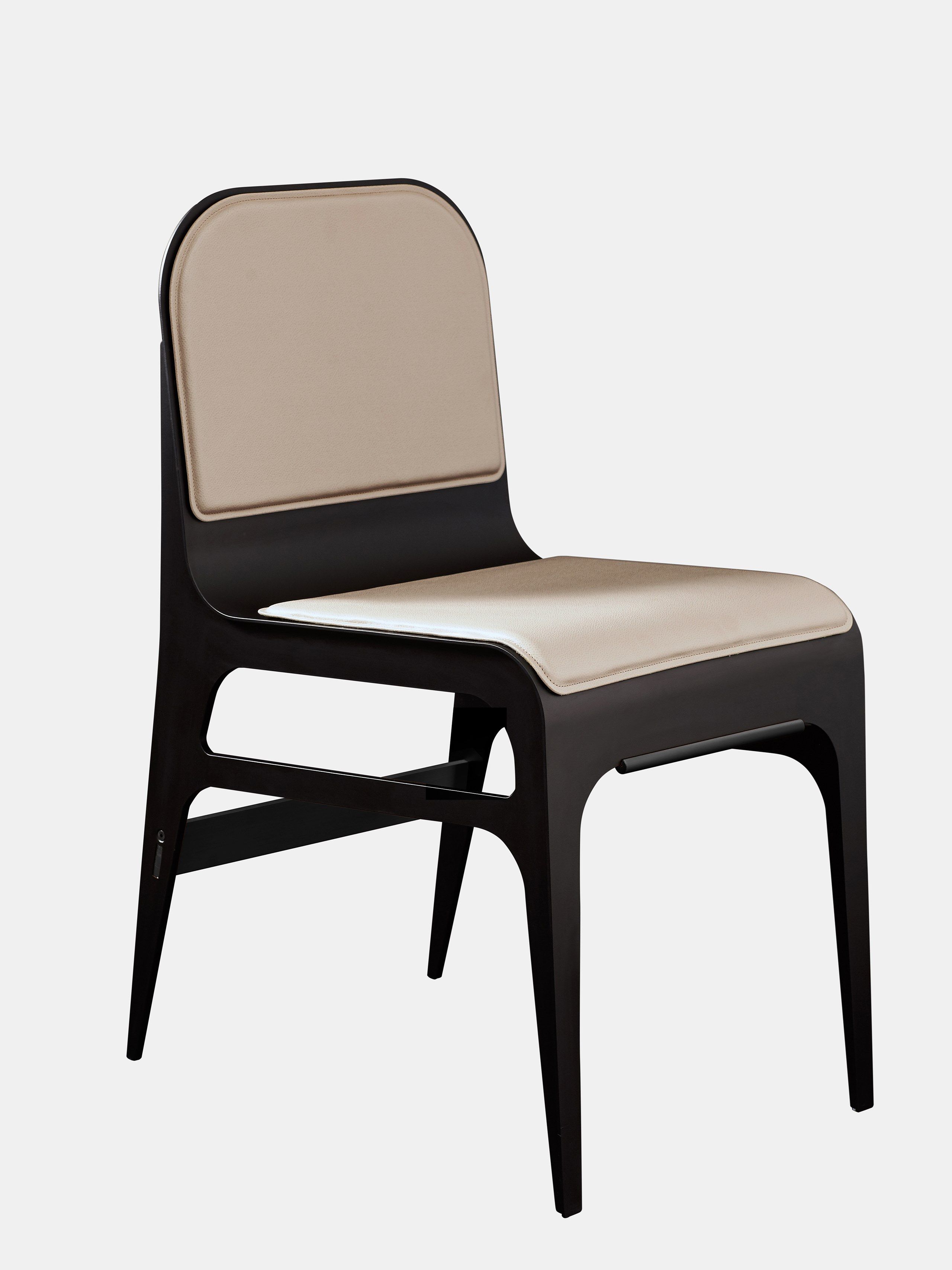 BARDOT Steel chair with footrest By GABRIEL SCOTT