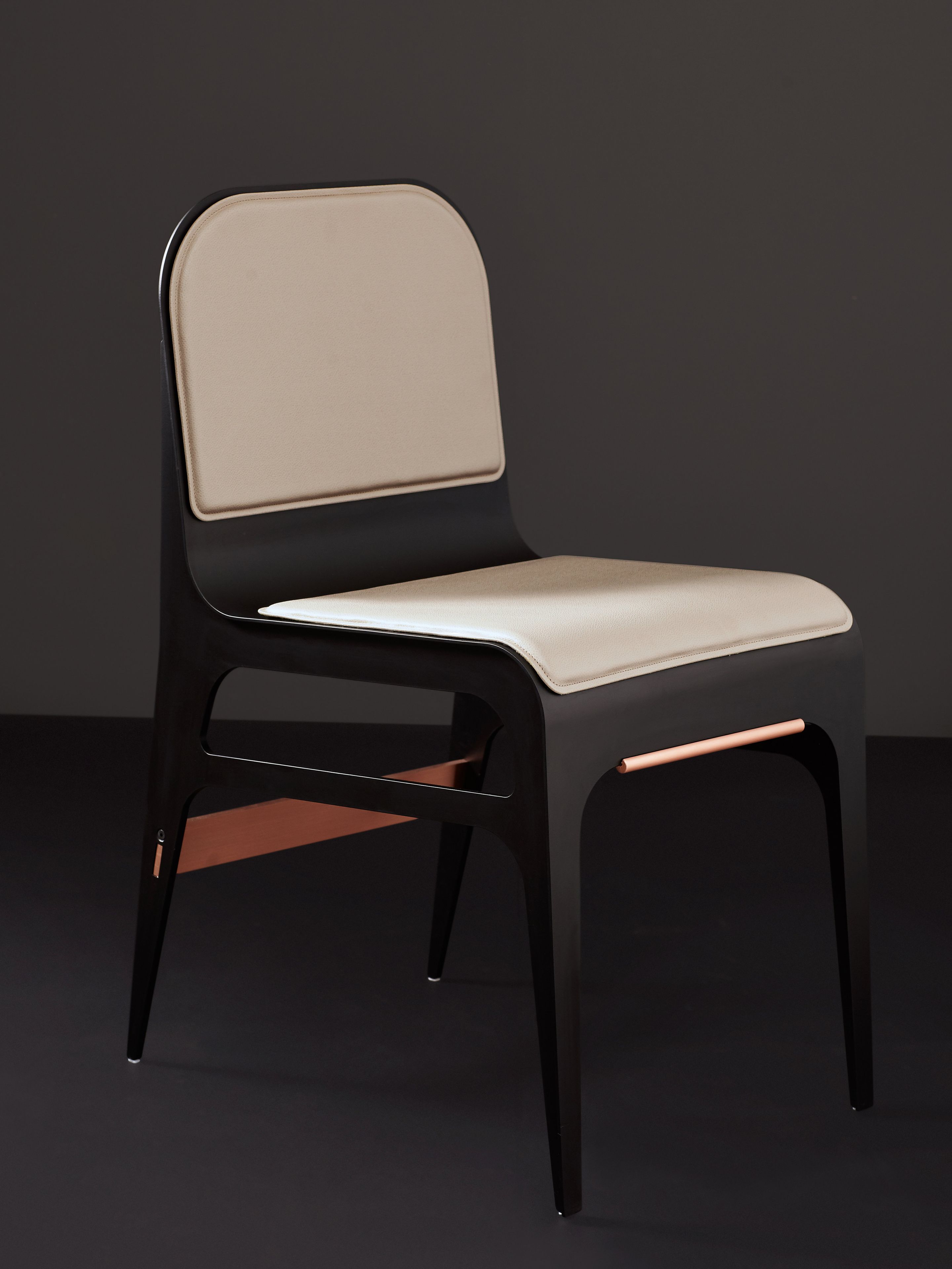 BARDOT Steel chair with footrest By GABRIEL SCOTT