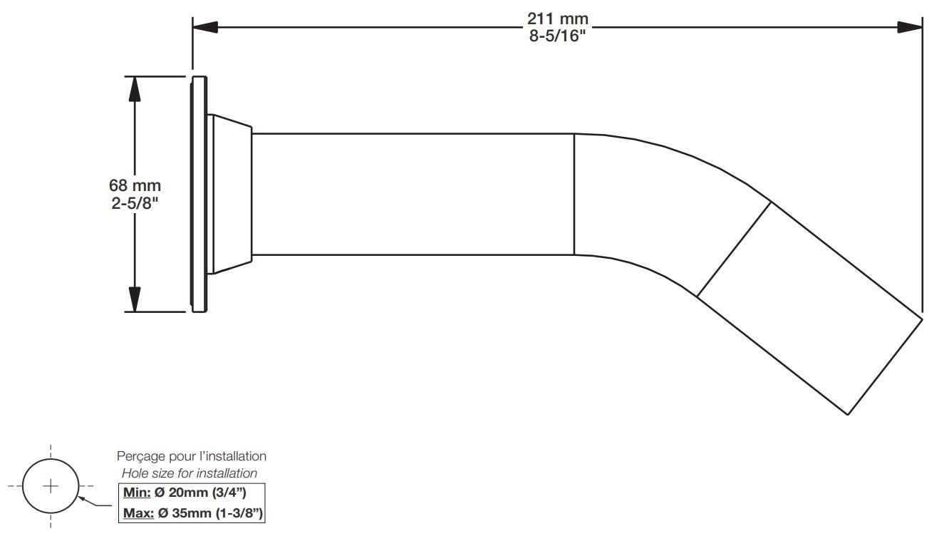 BEC-0520-51 Spout By BARIL