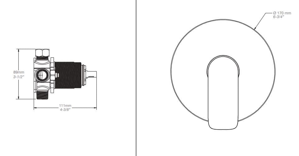 SENS B45 Set doccia con doccetta By BARIL