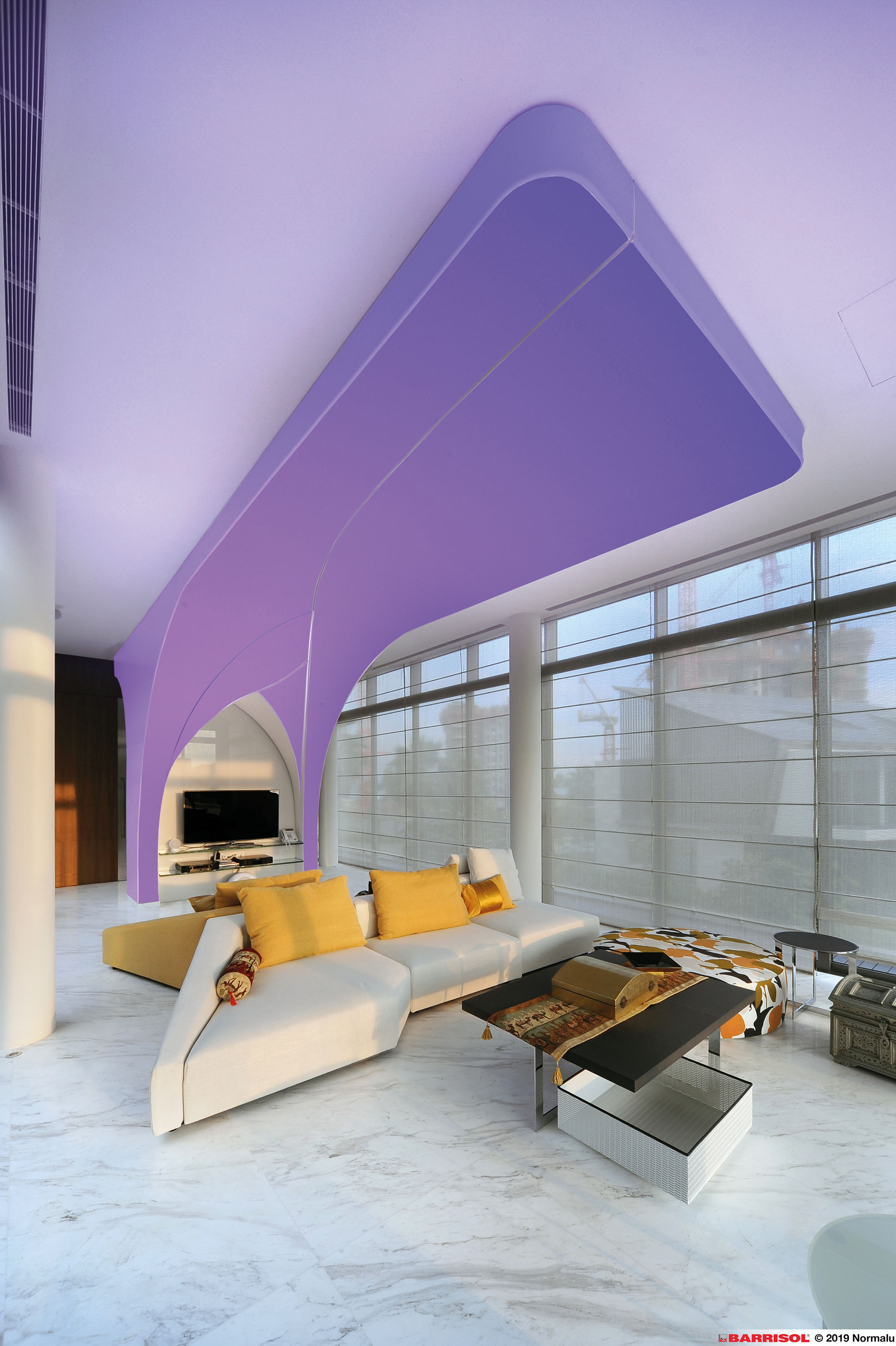 Techo tensado de PVC BARRISOL® 3D SHAPES By BARRISOL