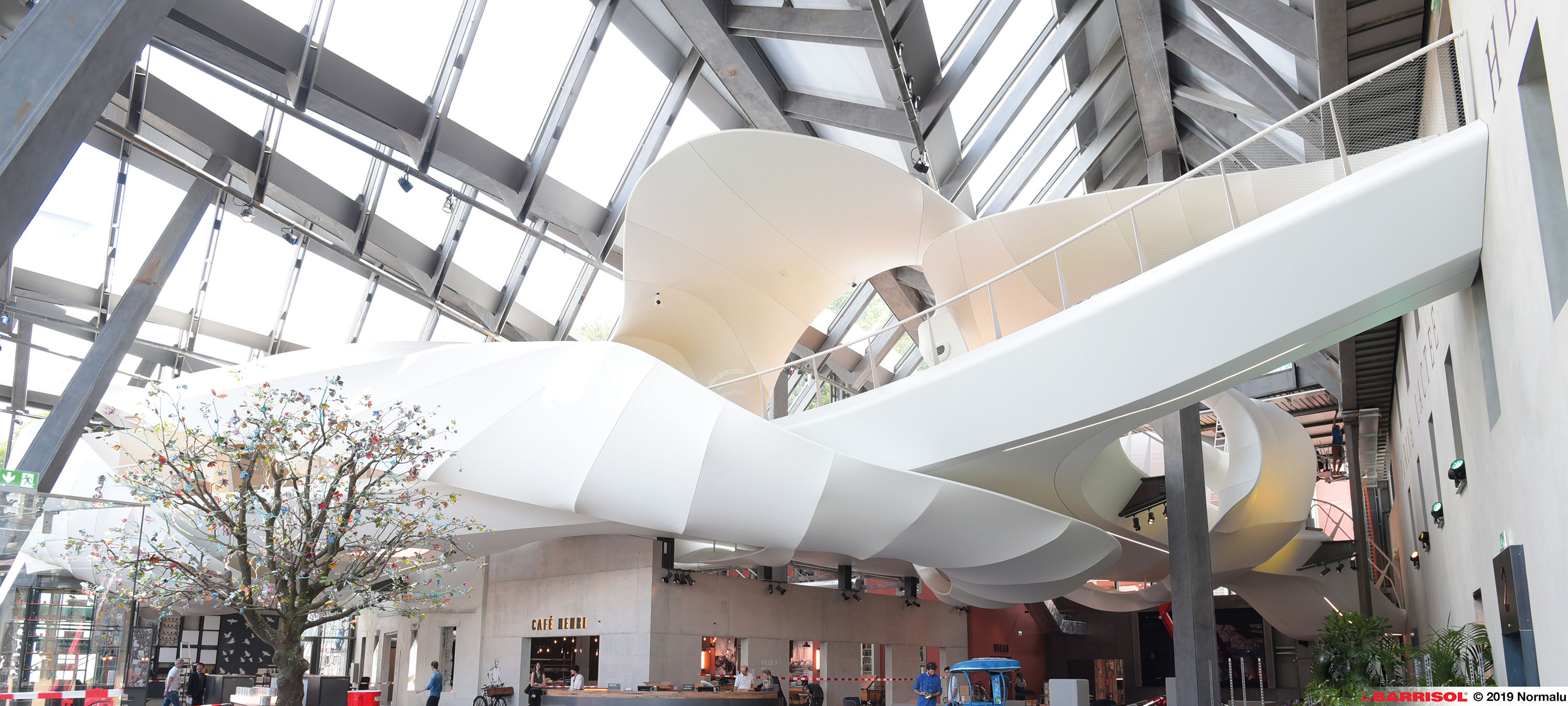 PVC stretch ceiling BARRISOL® 3D SHAPES By BARRISOL