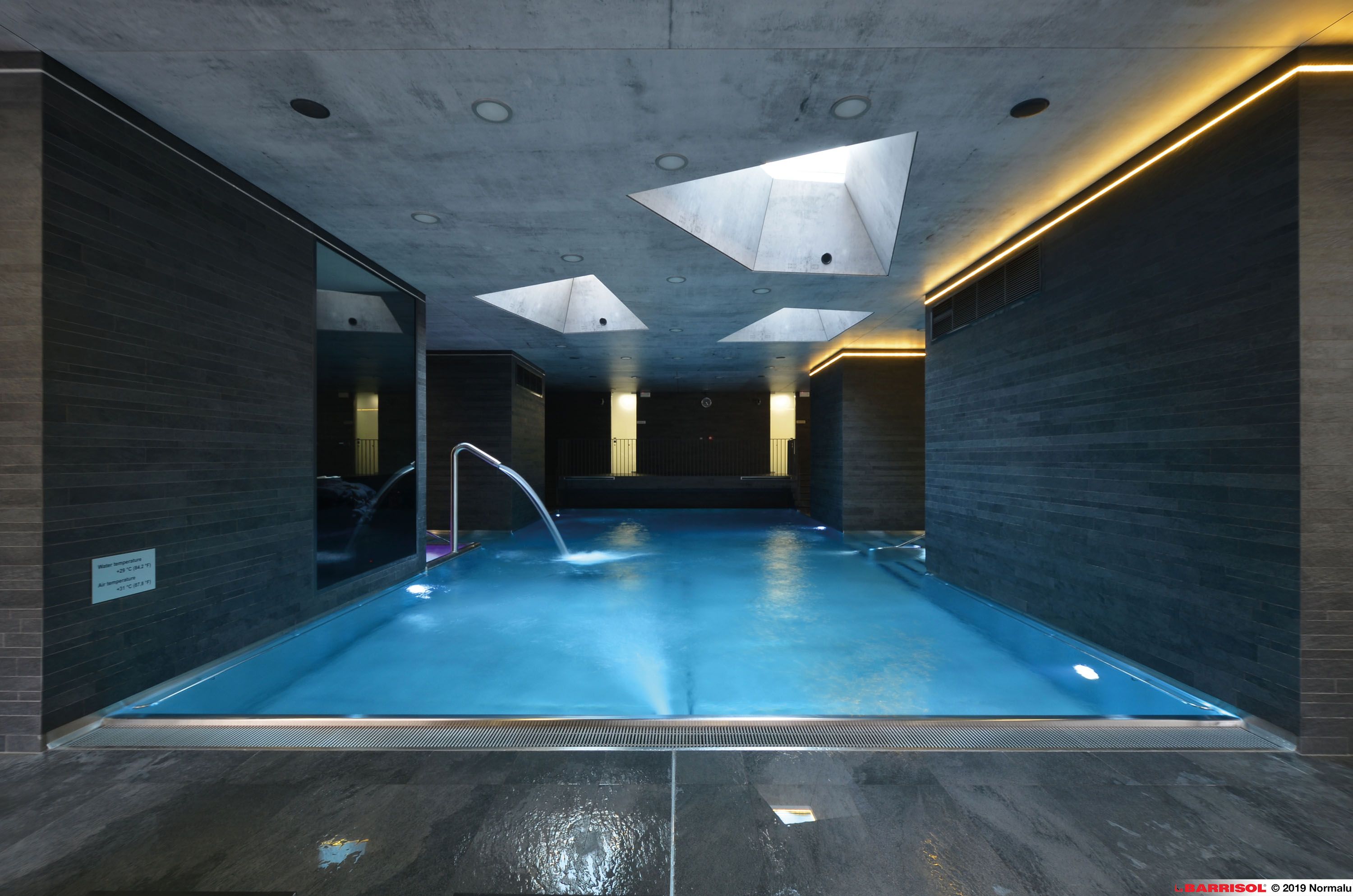 BARRISOL® Concrete effect PVC stretch ceiling / Stretch wall By BARRISOL