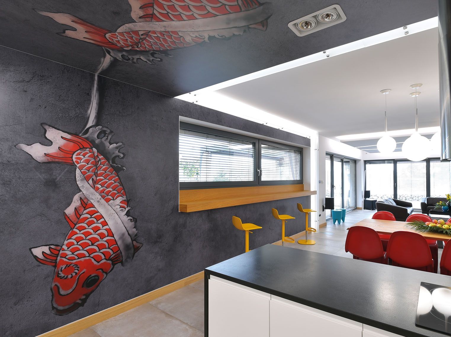 BARRISOL® Concrete effect PVC stretch ceiling / Stretch wall By BARRISOL