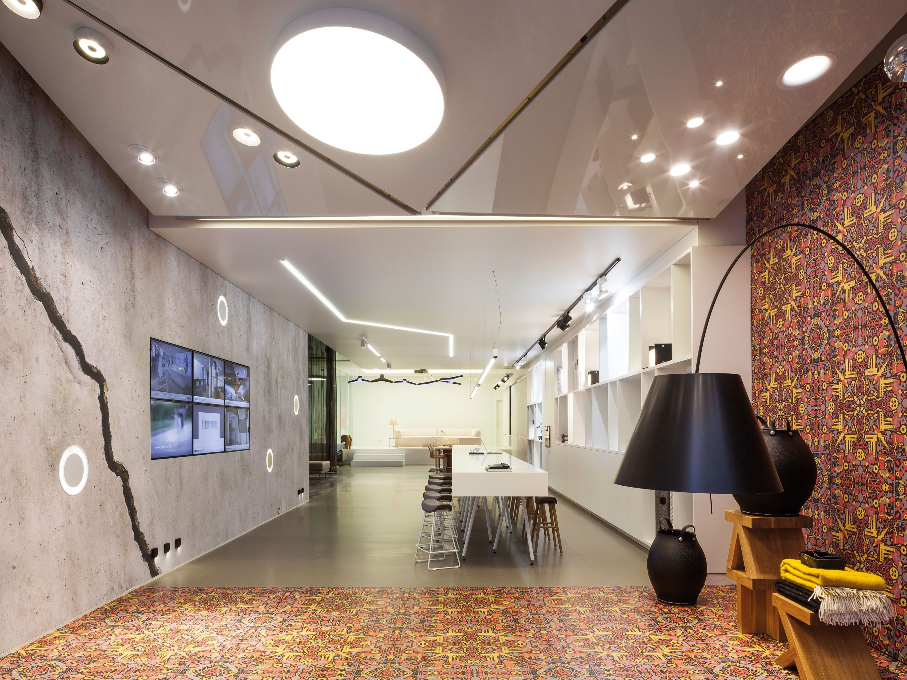 BARRISOL® Concrete effect PVC stretch ceiling / Stretch wall By BARRISOL