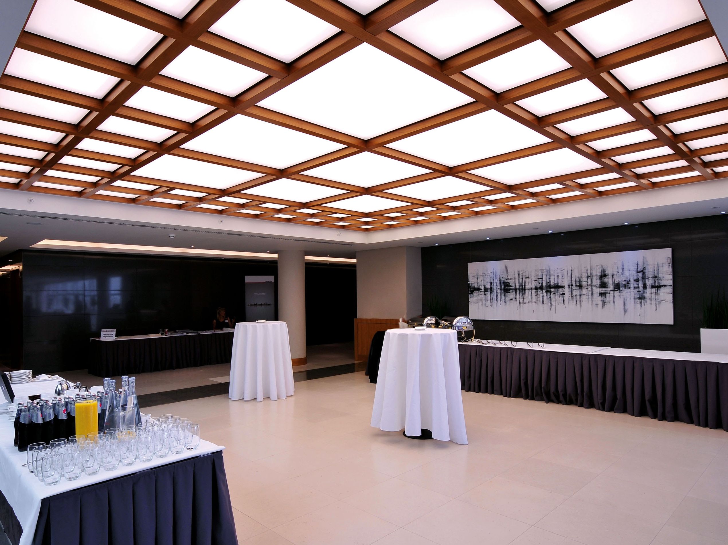 BARRISOL® TILES Backlit indoor PVC stretch ceiling By BARRISOL