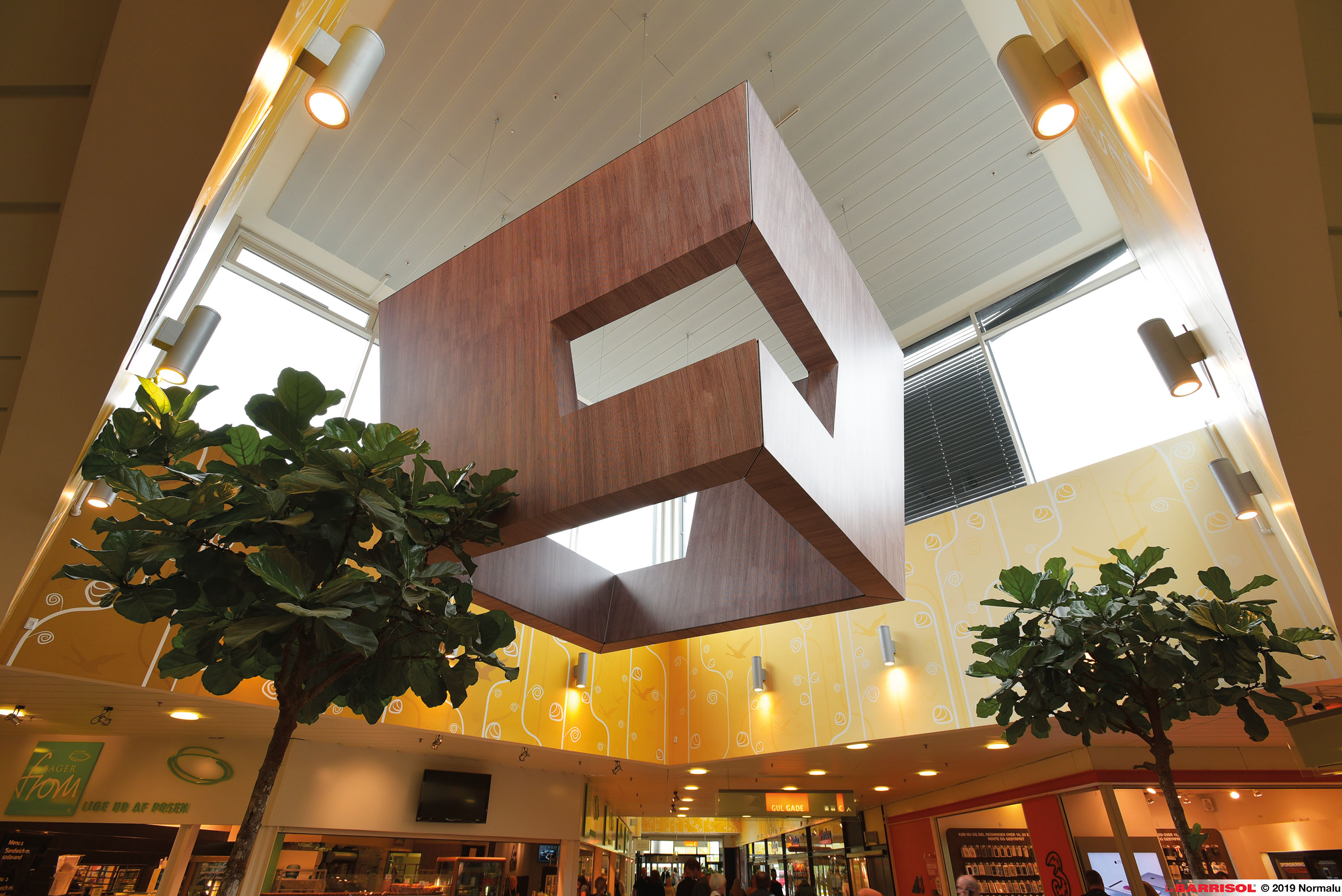 PVC stretch ceiling / Stretch wall BARRISOL® Wood effect By BARRISOL