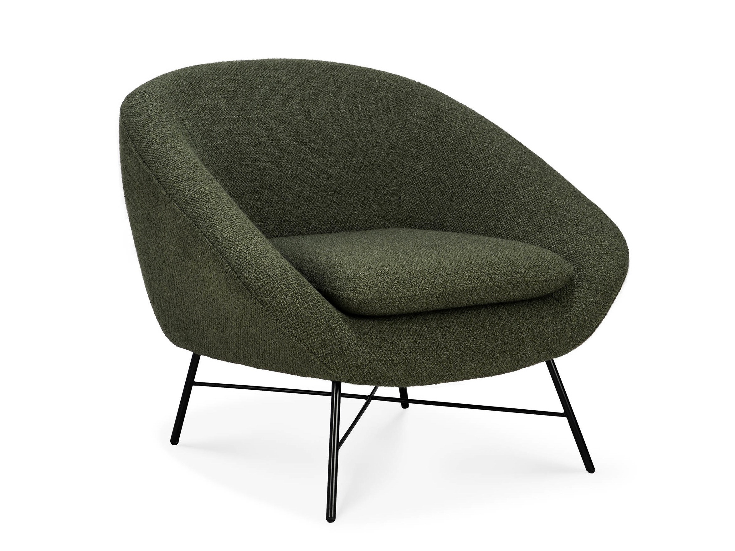 BARROW Fabric armchair with armrests By Ethnicraft | design Jacques Deneef