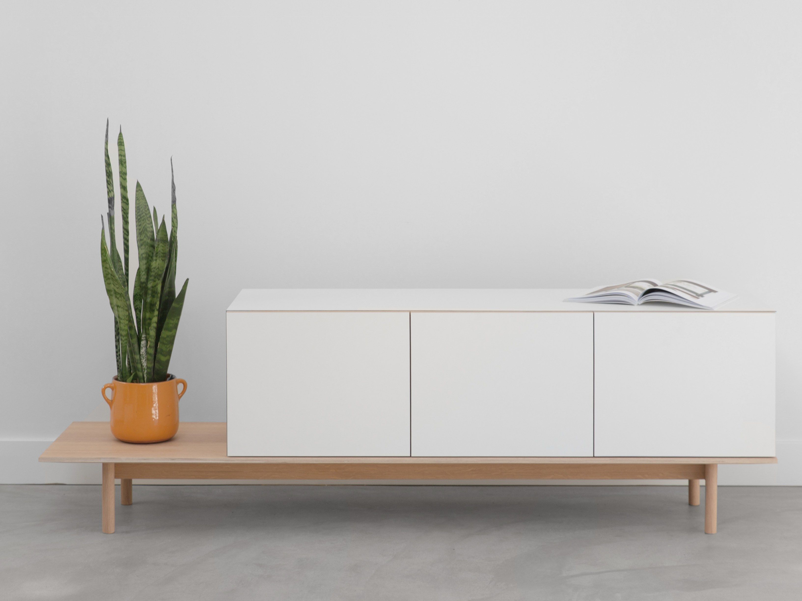 Modular lacquered sideboard BASE By Loof design Joost van der Vecht