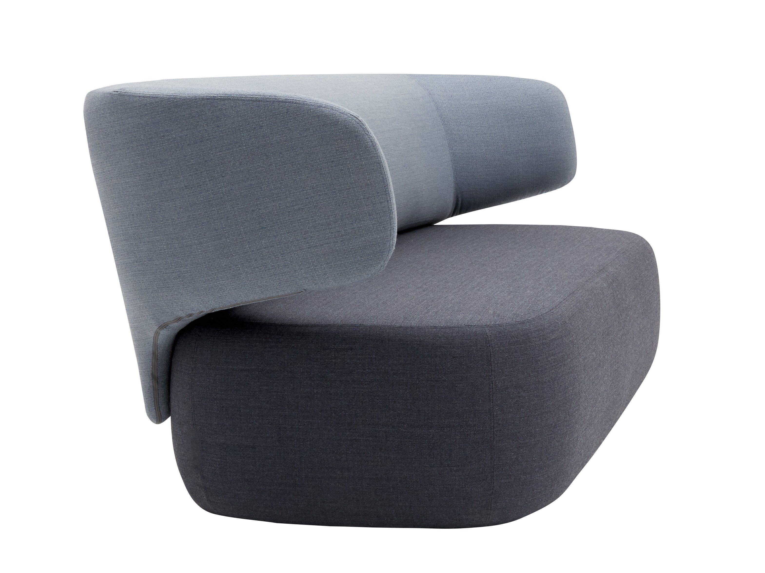 BASEL 2 seater fabric sofa By SOFTLINE | design Busk + Hertzog