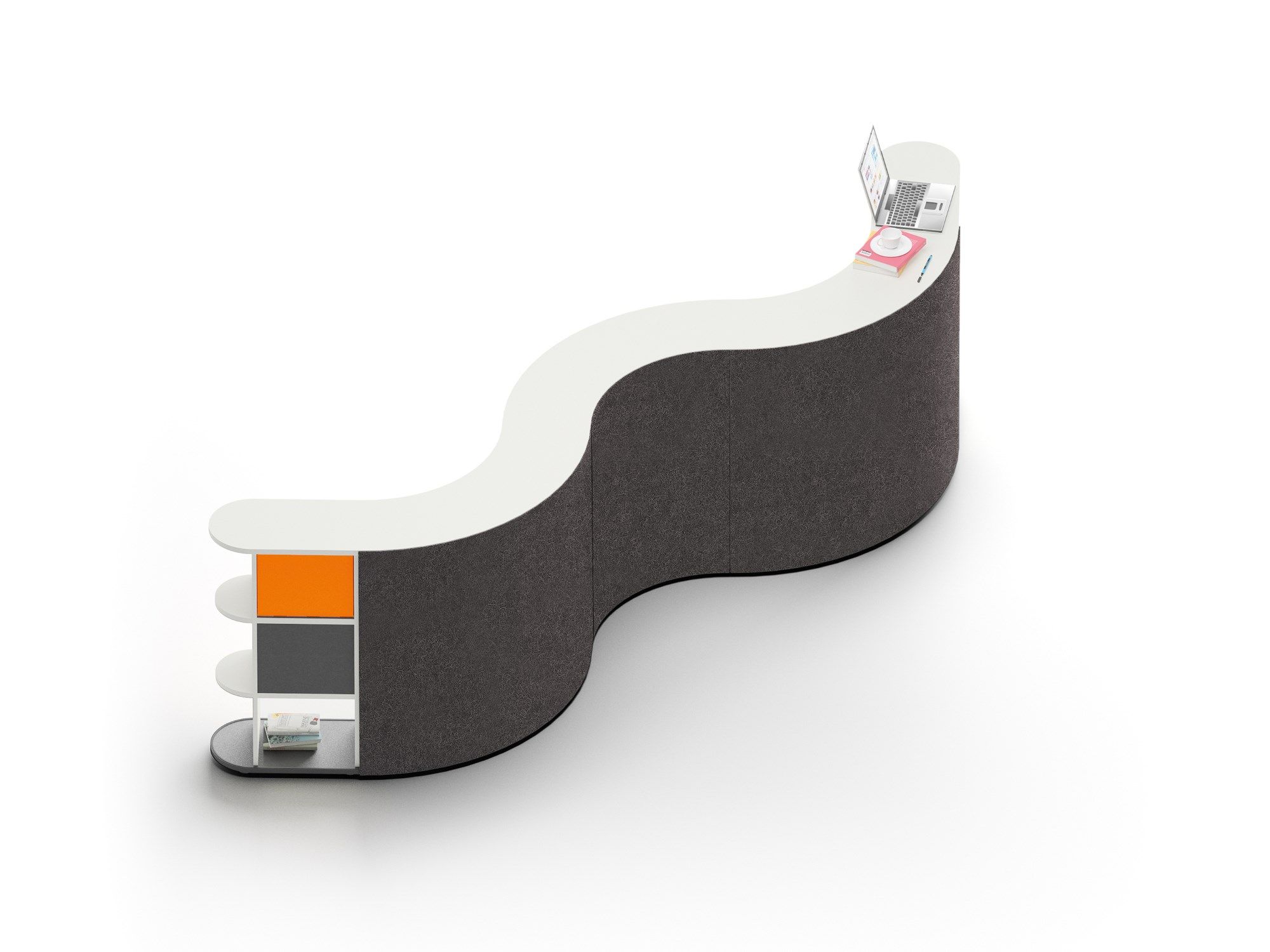 Modular Office reception desk BASIC FLOW - COUNTER By werner works