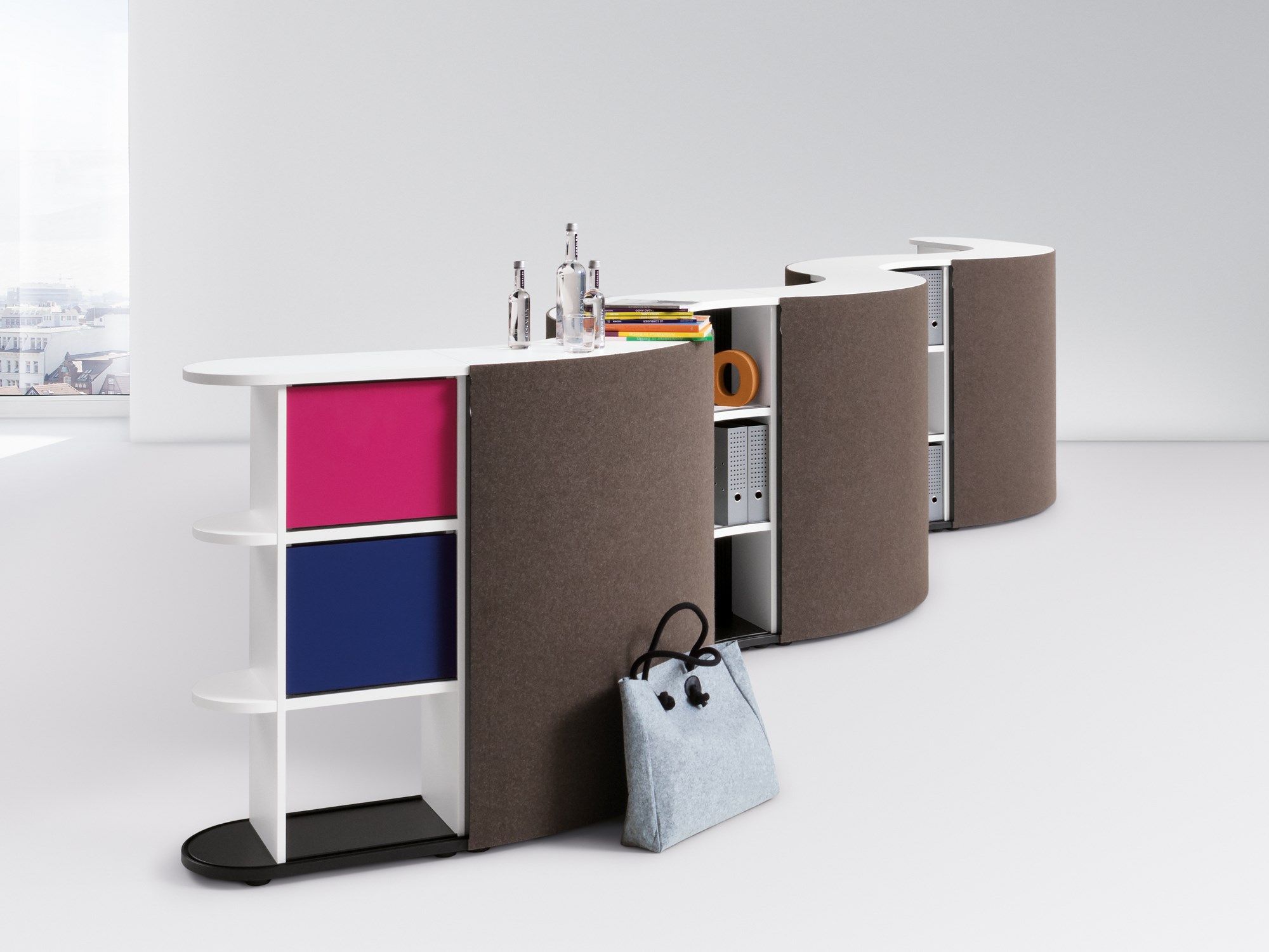Modular Office reception desk BASIC FLOW - COUNTER By werner works