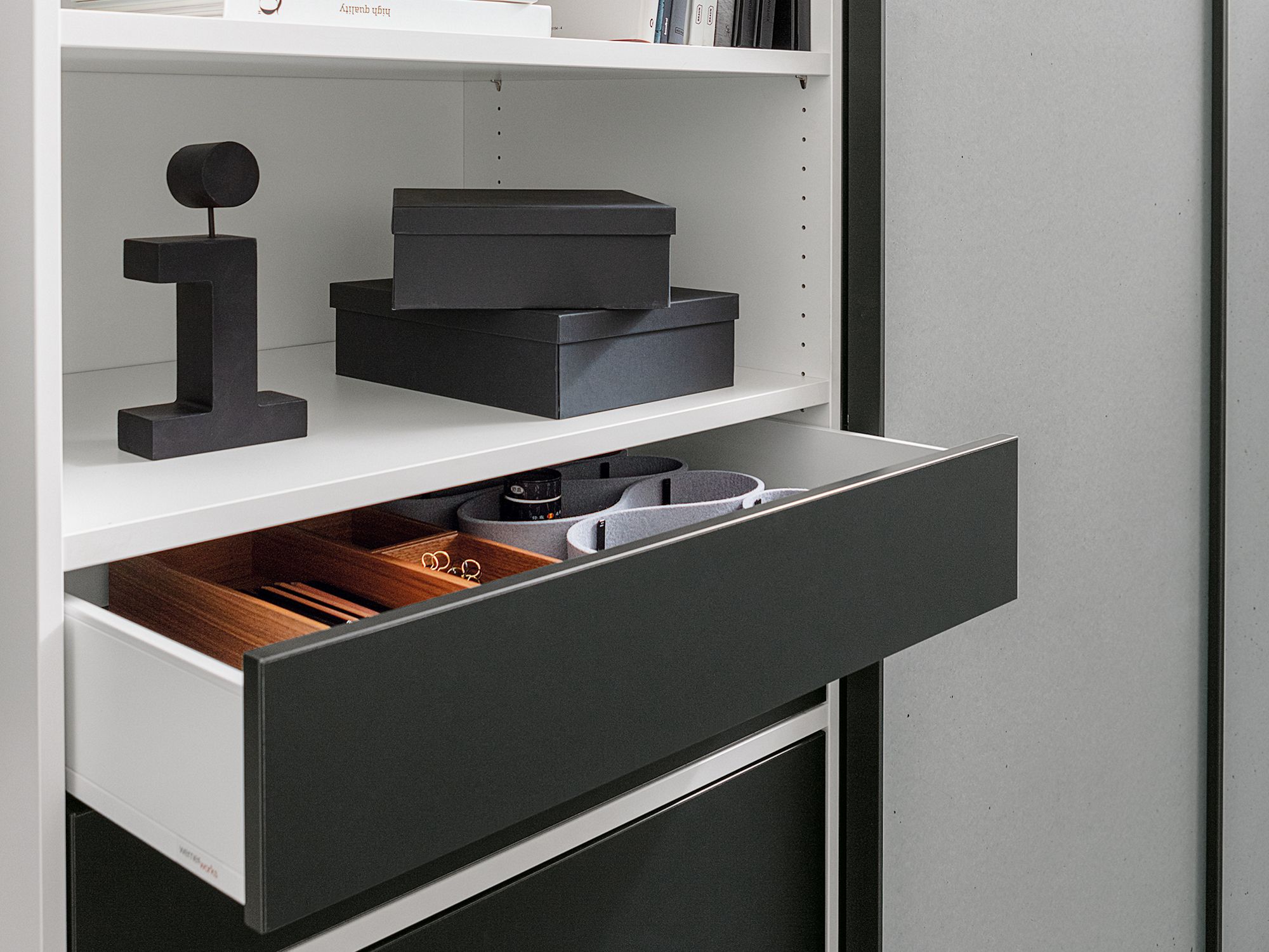 BASIC S Office storage system with sliding doors By werner works ...