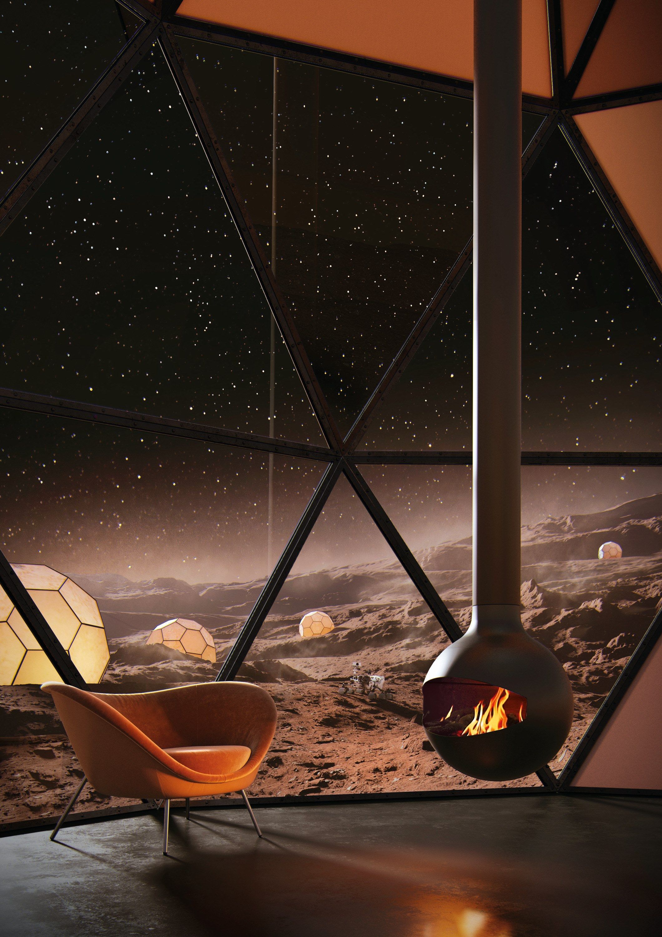 BATHYSCAFOCUS HOLOGRAPHIK Fireplace By Focus creation