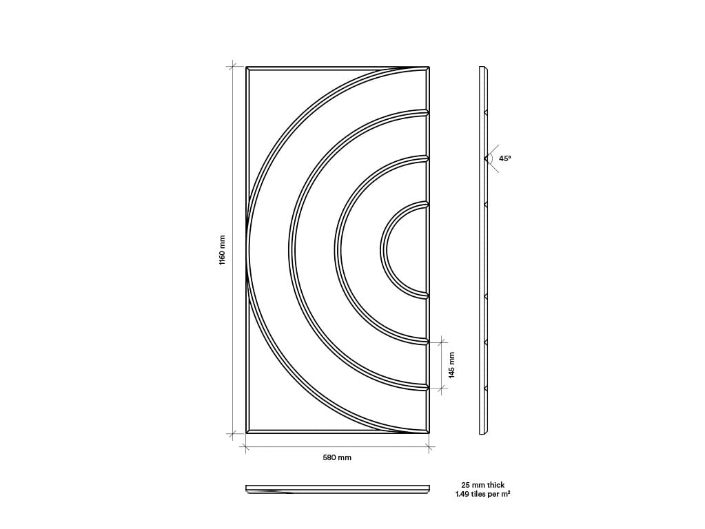 Wood wool Acoustic wall panel BAUX ACOUSTIC PANEL ARCH By BAUX design ...