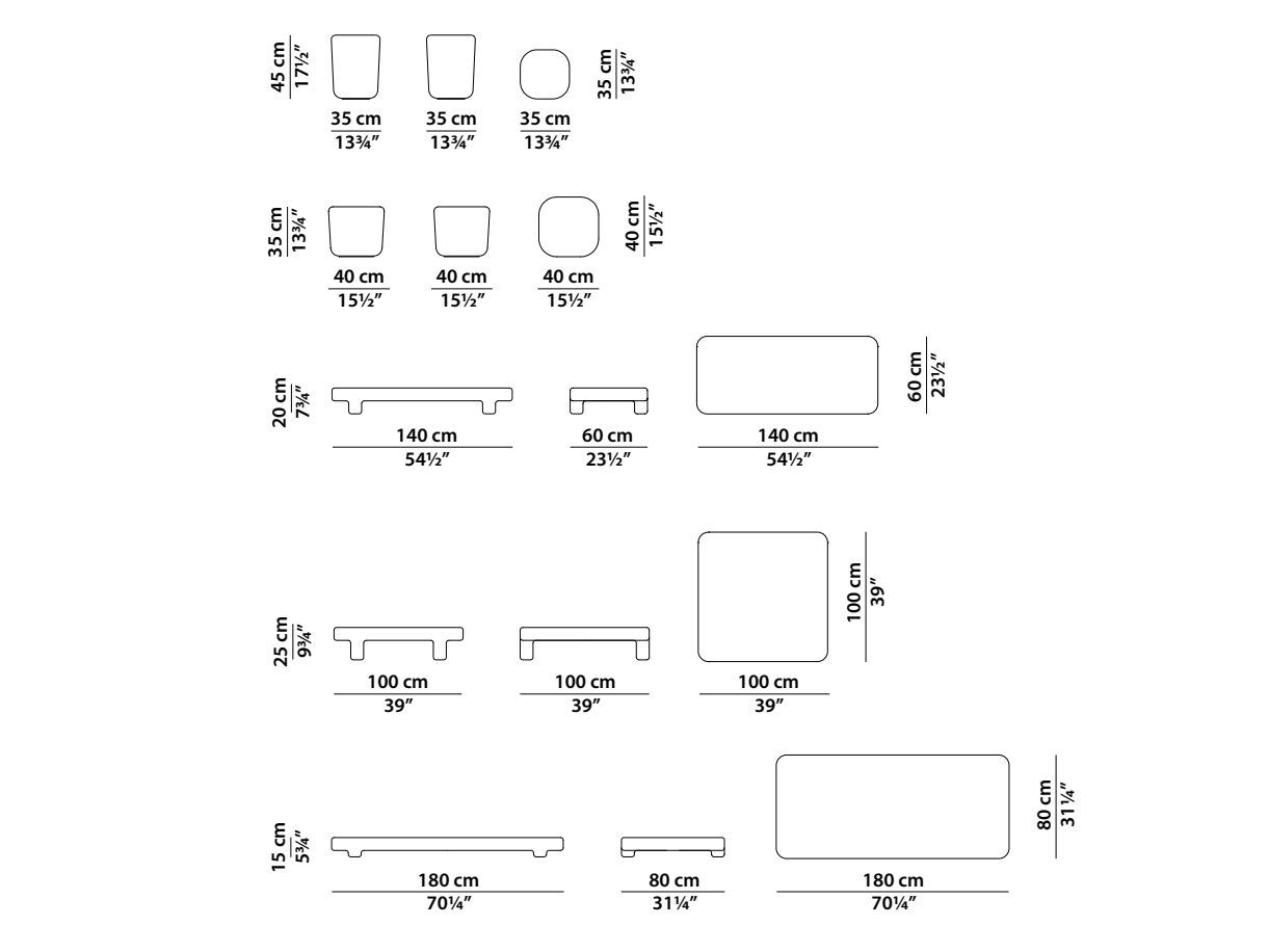 BRASILIA Coffee table By BAXTER