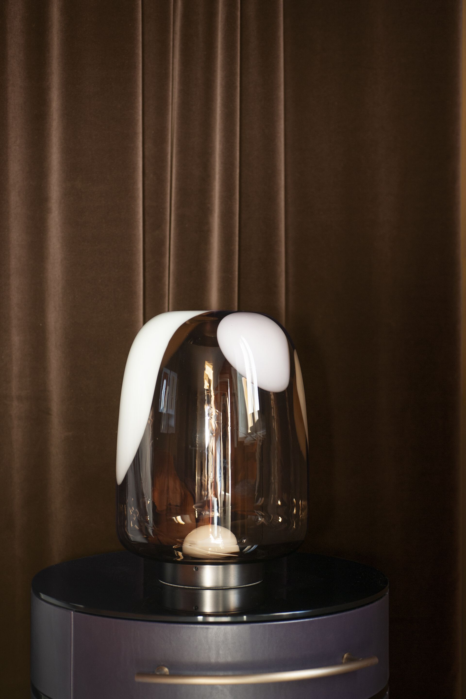 HAIKU LED blown glass table lamp By Baxter