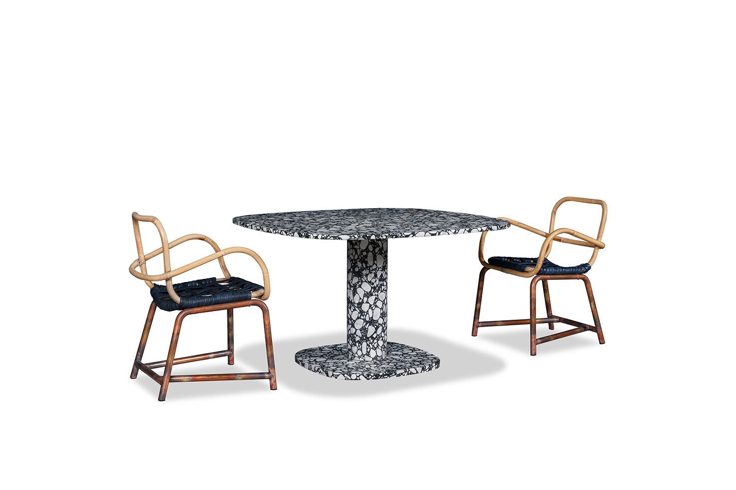 MATERA Marble garden table By Baxter | design Paola Navone