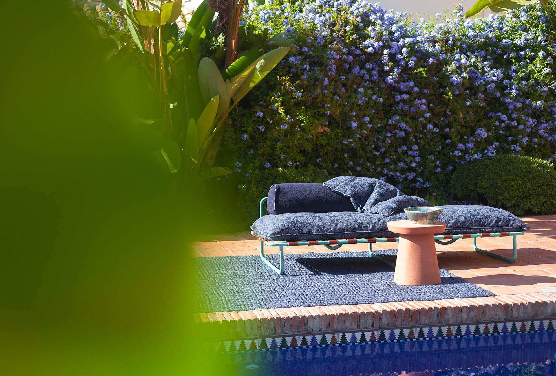 PHOENIX Terracotta garden side table By BAXTER | design Paola Navone