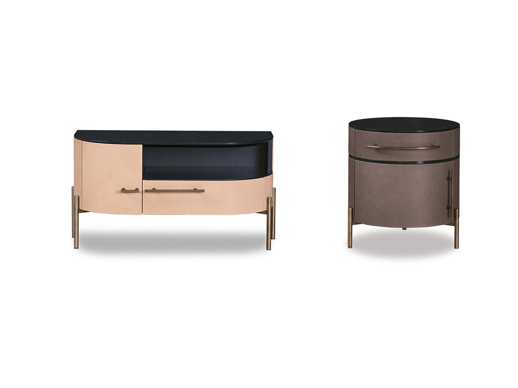 PLISSÉ Bedside table By BAXTER | design Draga & Aurel