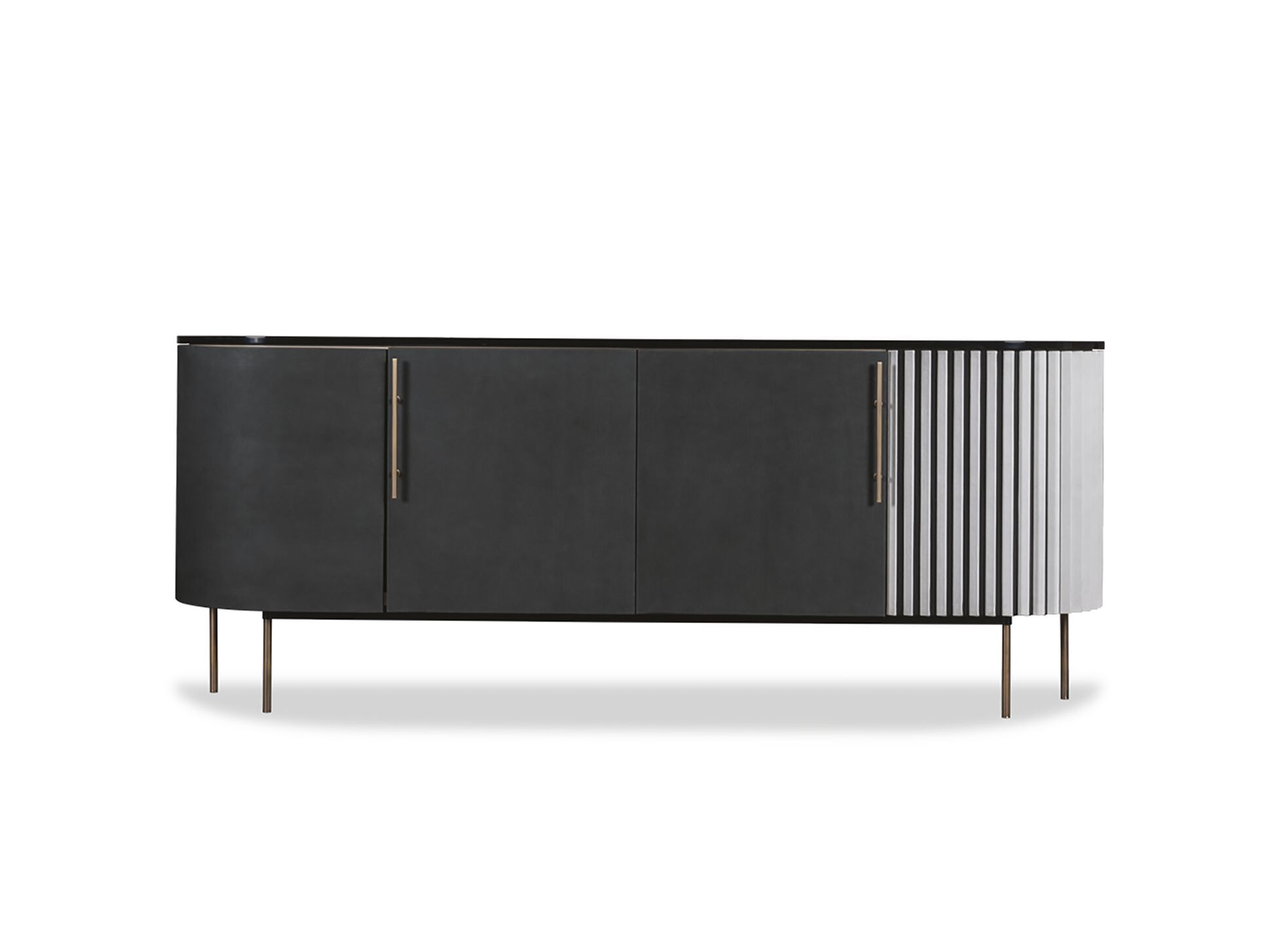 PLISSÉ MDF sideboard with doors By Baxter | design Draga & Aurel