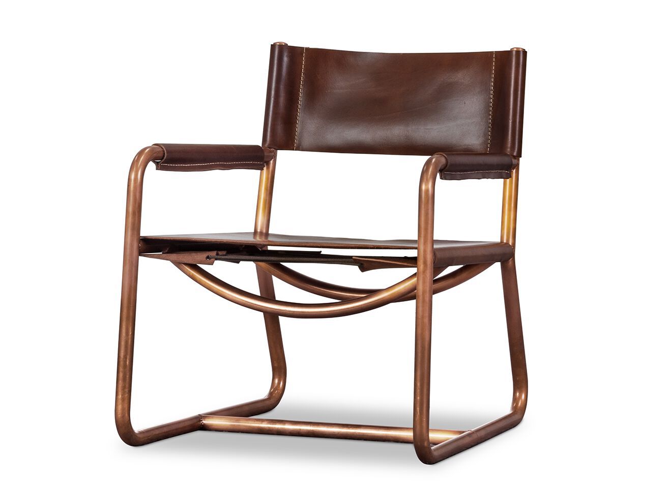 RIMINI Leather garden chair By BAXTER | design Paola Navone