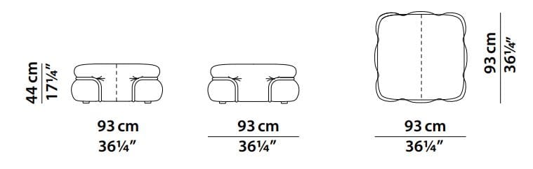 SO SOFT Pouf By BAXTER