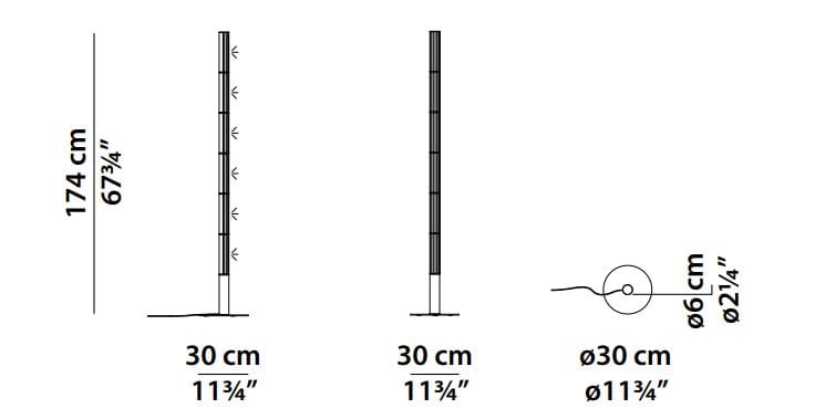 WAVE Floor lamp By Baxter