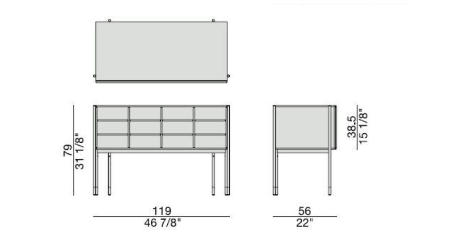 BAYUS Walnut chest of drawers By Porada | design Gabriele & Oscar Buratti