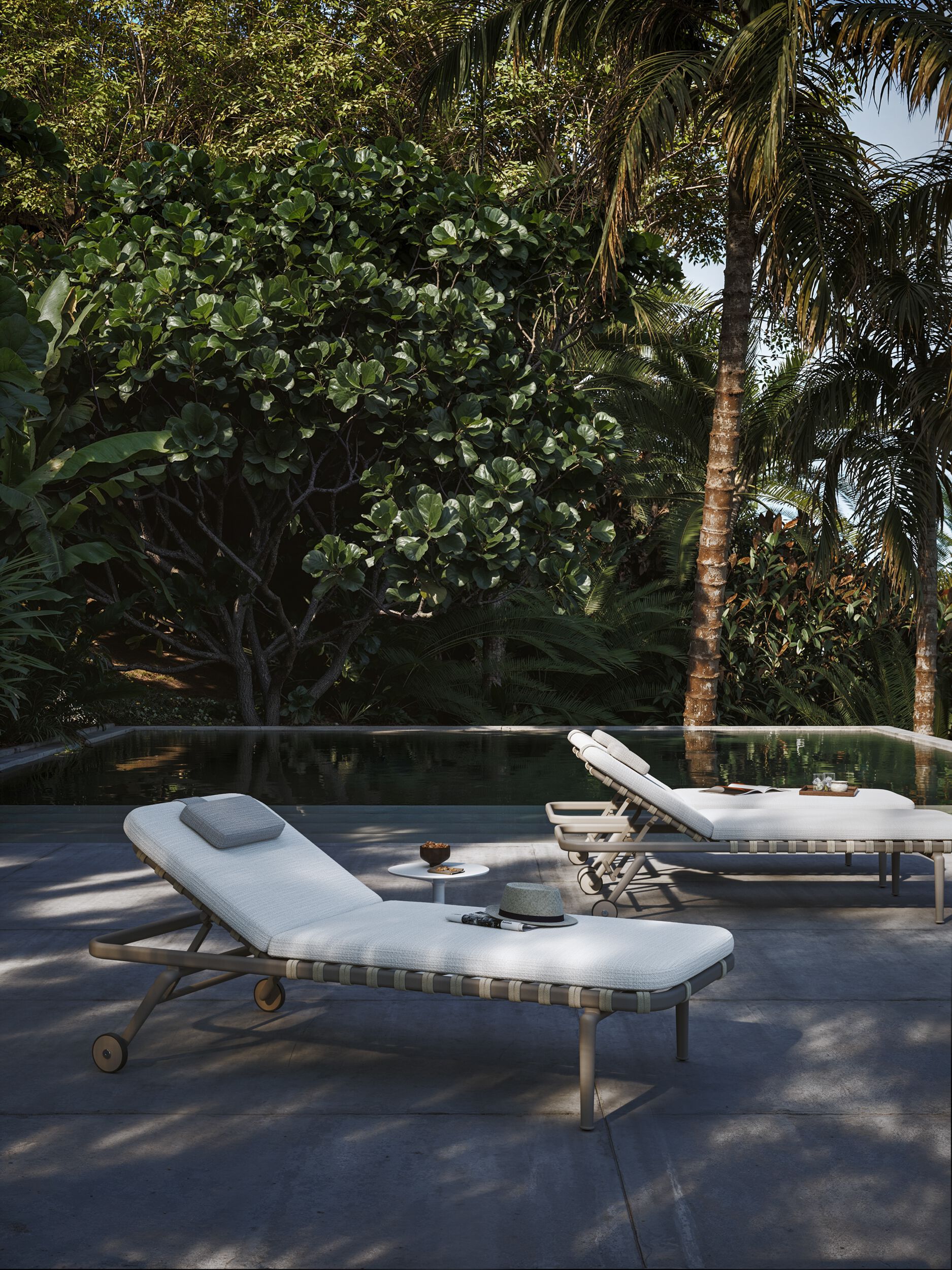 ERICA Sun lounger By B&B Italia Outdoor