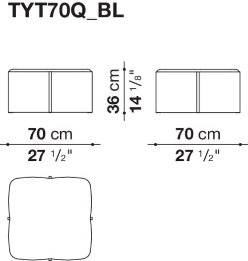 TUFTY-TIME 20 Coffee table By B&B Italia