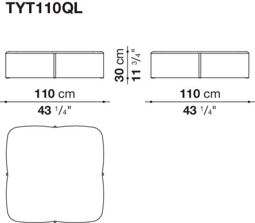 TUFTY-TIME 20 Coffee table By B&B Italia