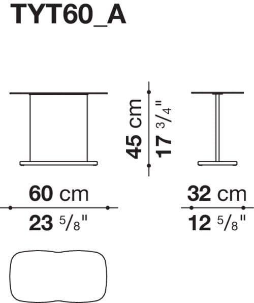 TUFTY-TIME 20 Coffee table By B&B Italia
