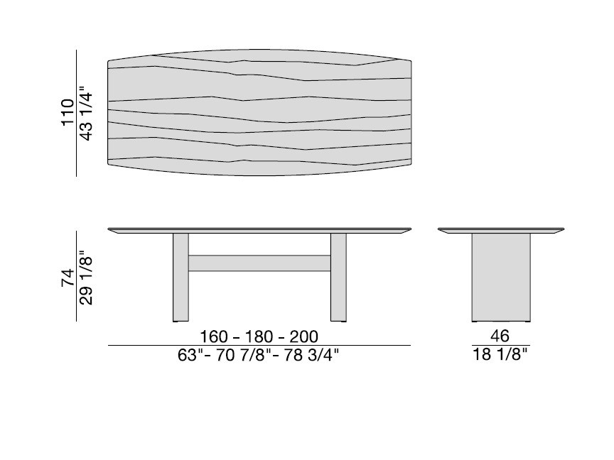 BEAM 桌子 By Porada | design Gabriele & Oscar Buratti