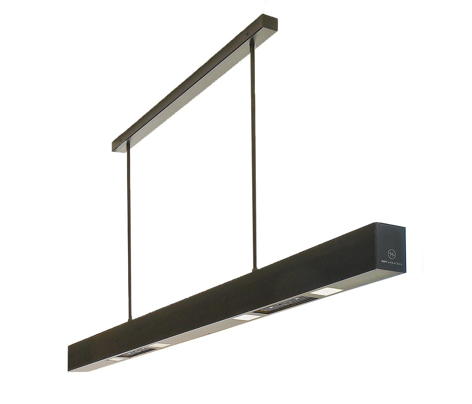 Outdoor powder coated aluminum pendant lamp with heating BEEM Beem ...