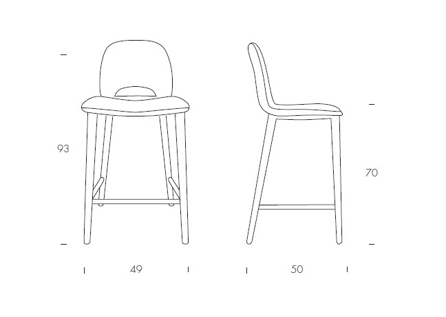 BEETLE Leather stool with wooden base By Tonin Casa | design Luca ...