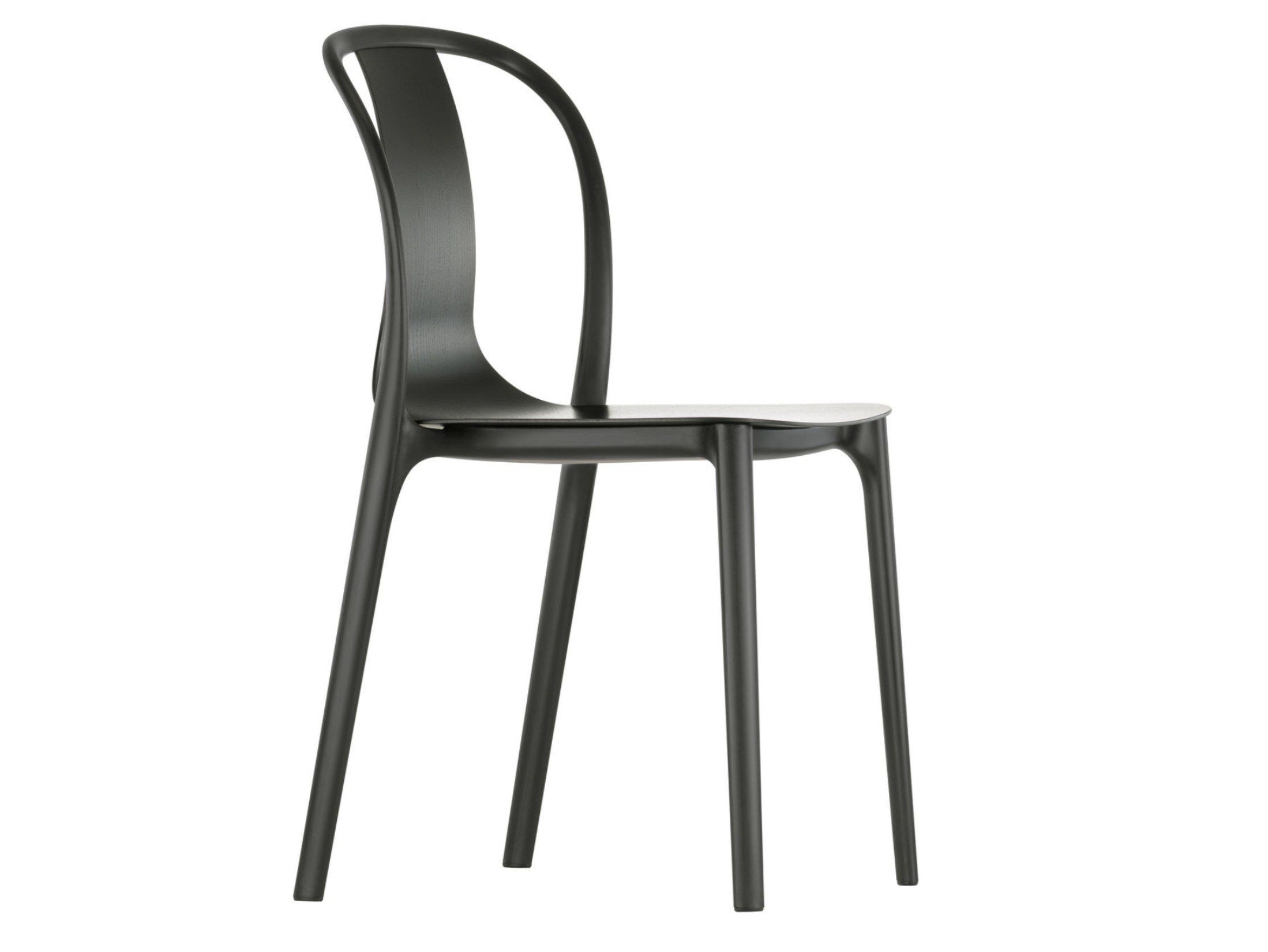 BELLEVILLE CHAIR WOOD Stackable multi-layer wood chair By Vitra ...