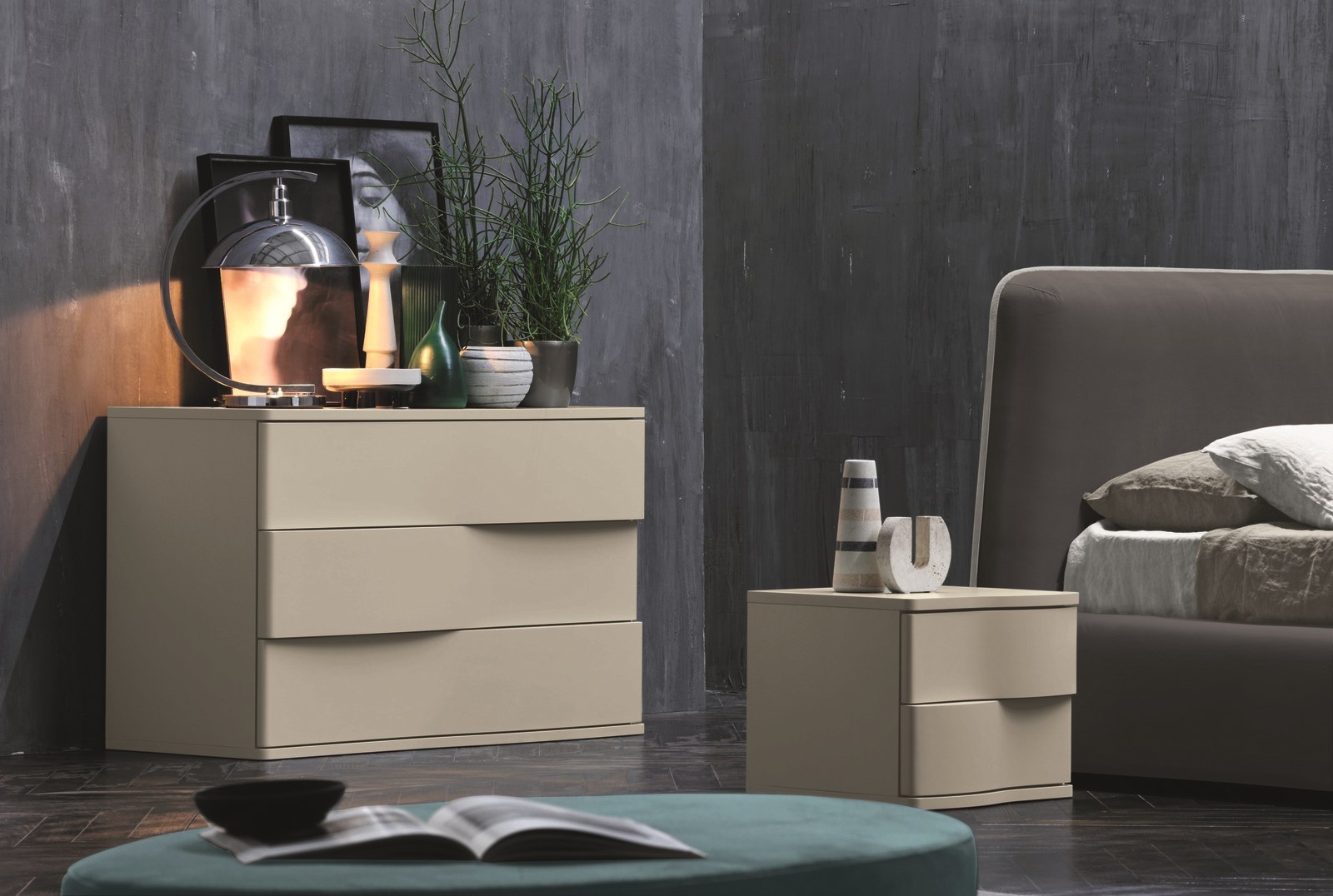 Storage bed with upholstered headboard BELLINI By Febal Casa design ...