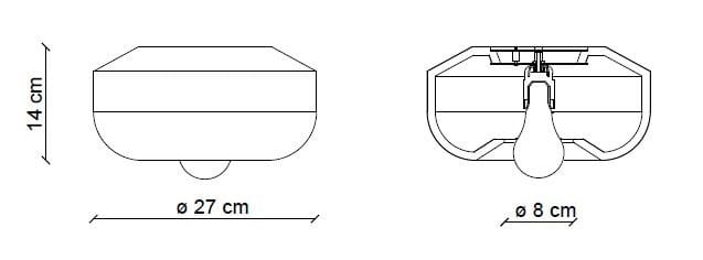 BELLOTA C2542 Ceramic wall lamp / ceiling lamp By FERROLUCE | design Giorgio Biscaro