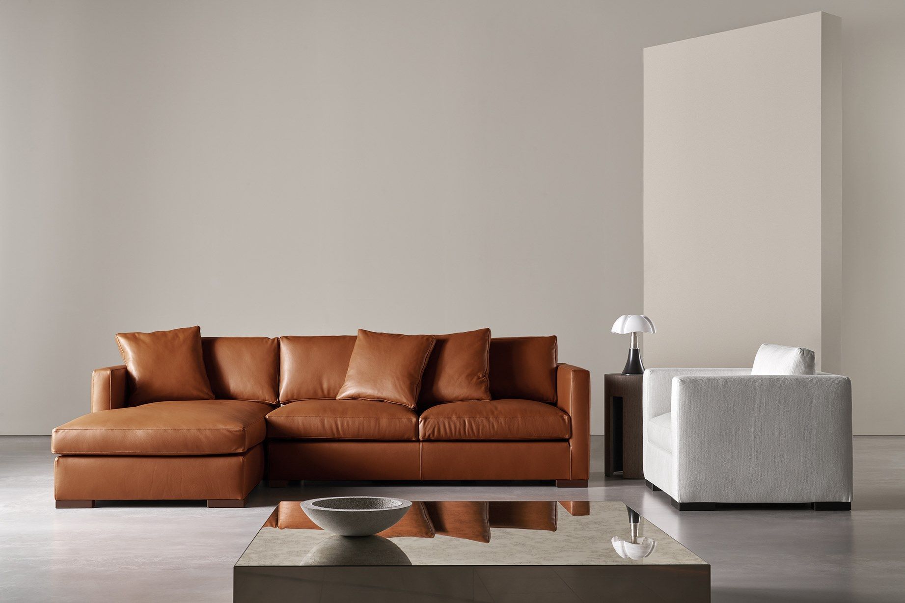 Sectional fabric sofa BELMON MODULAR By Meridiani