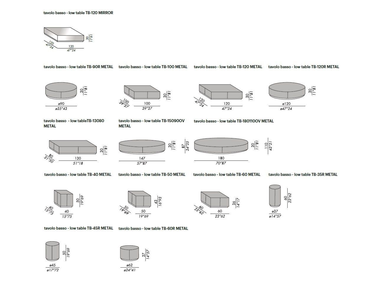 BELT | Square coffee table Square brass coffee table By Meridiani