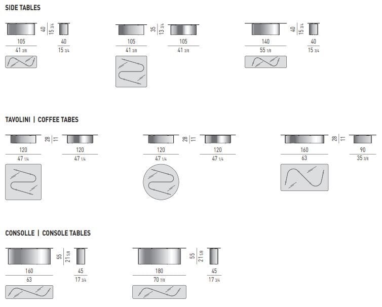 Coffee table BENDER By Minotti design Rodolfo Dordoni
