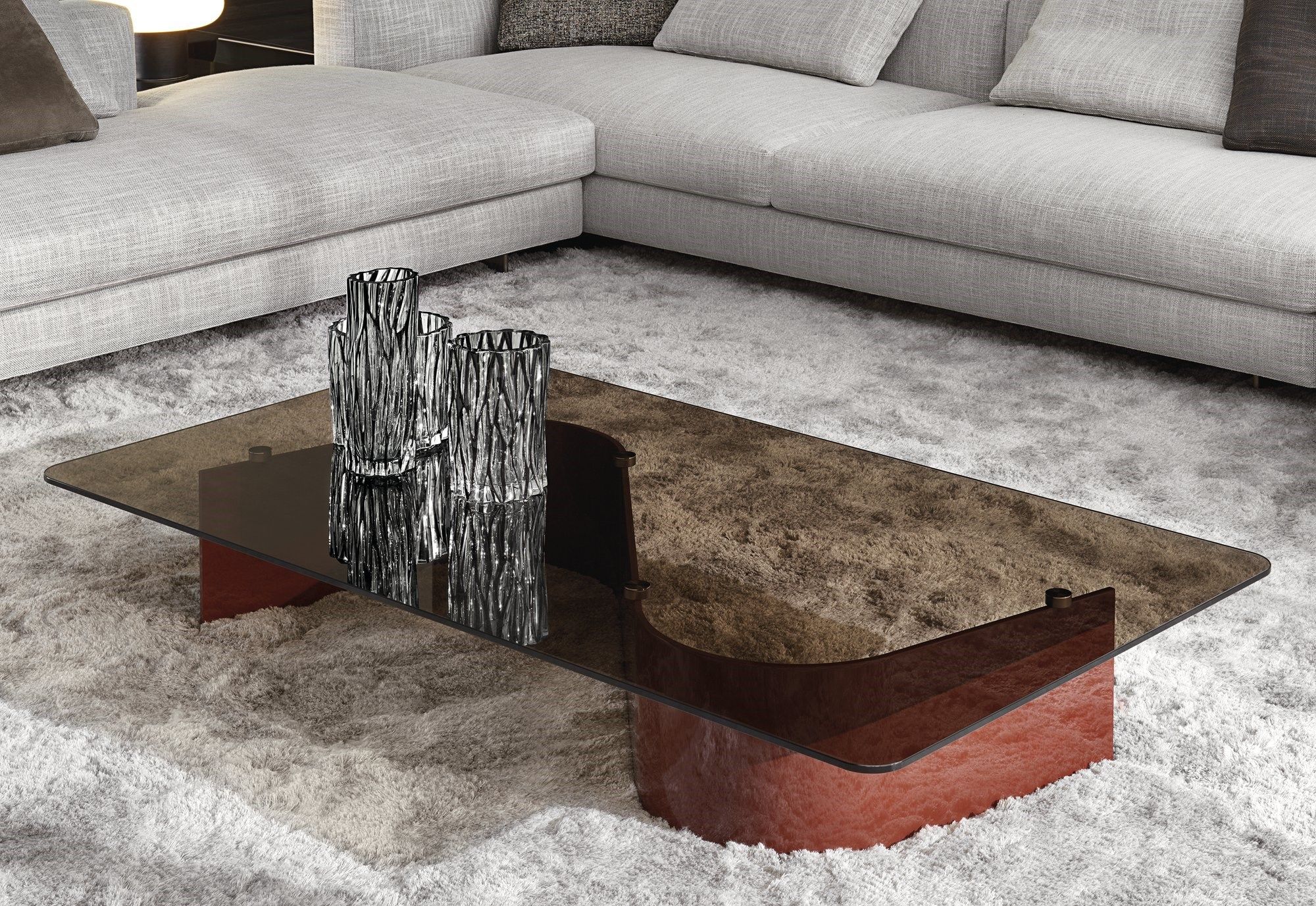 Coffee table BENDER By Minotti design Rodolfo Dordoni
