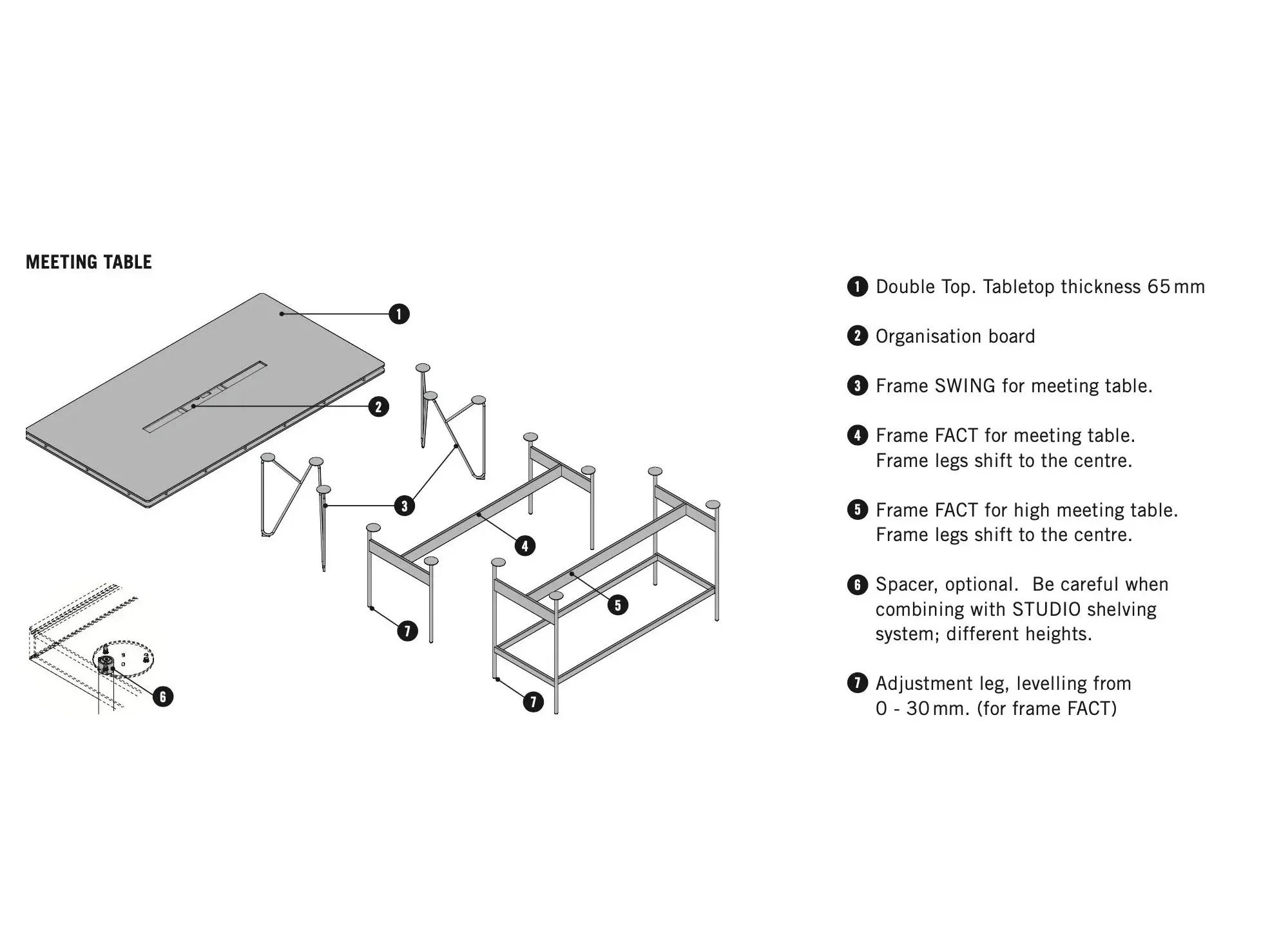 STUDIO FACT High 桌子 By BENE | design Thomas Feichtner