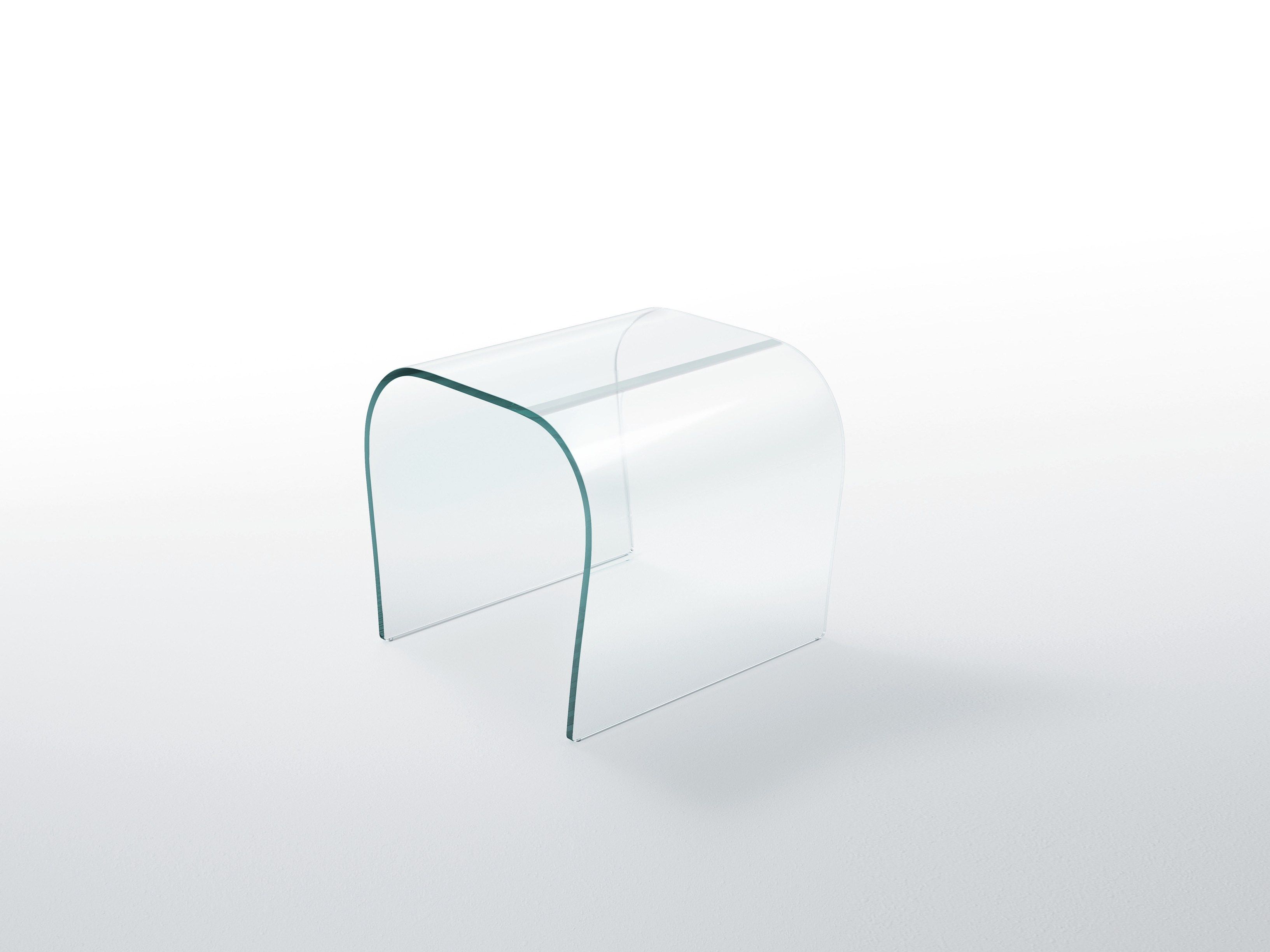 BENT GLASS STOOL Stool By Glas Italia