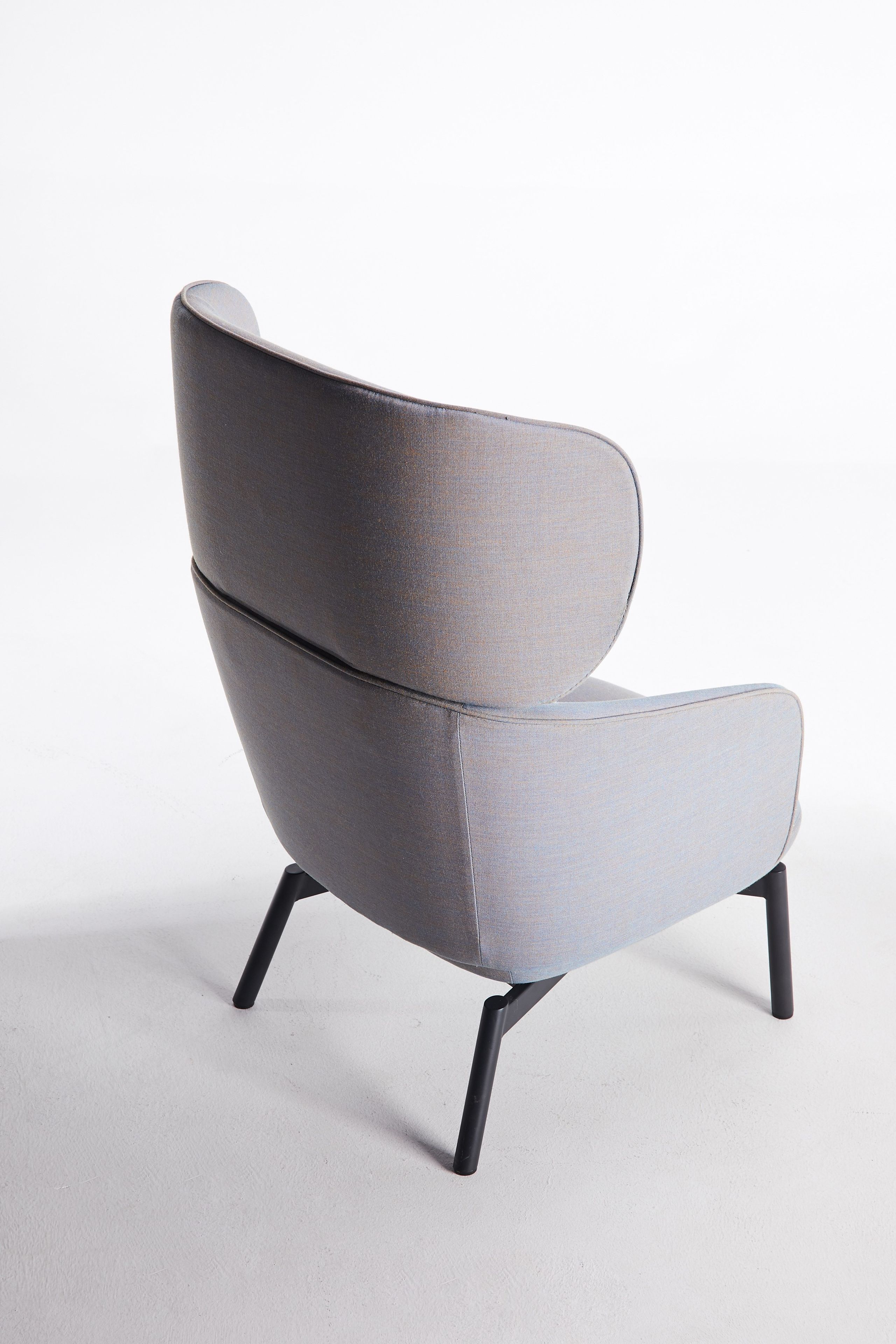 BEOS | Wing armchair Wing chair in fabric with steel base By grado ...