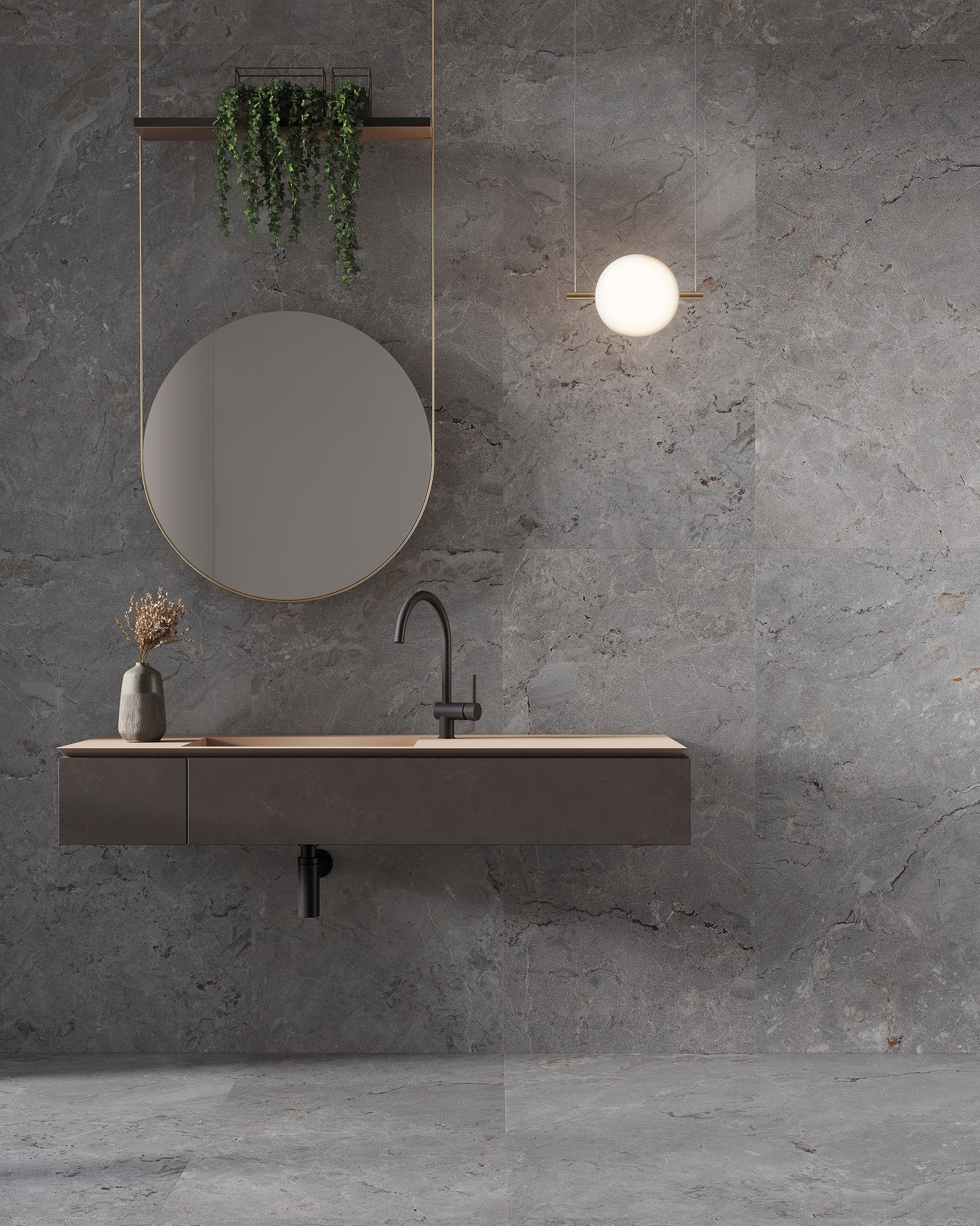 BERNA Glazed porcelain stoneware wall/floor tiles with stone effect By ...