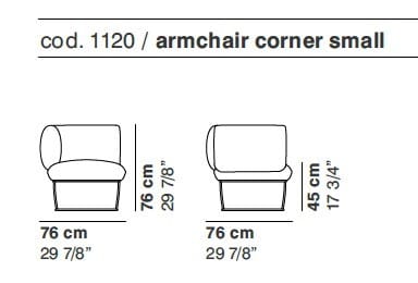 BERNARD Fabric easy chair with armrests By La Cividina | design Nina Mair