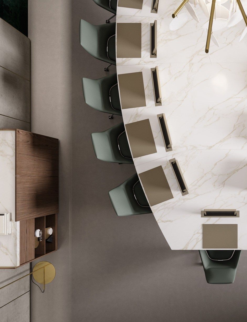 BESPOKE CONFERENCE TABLES | Marble meeting table By PROF